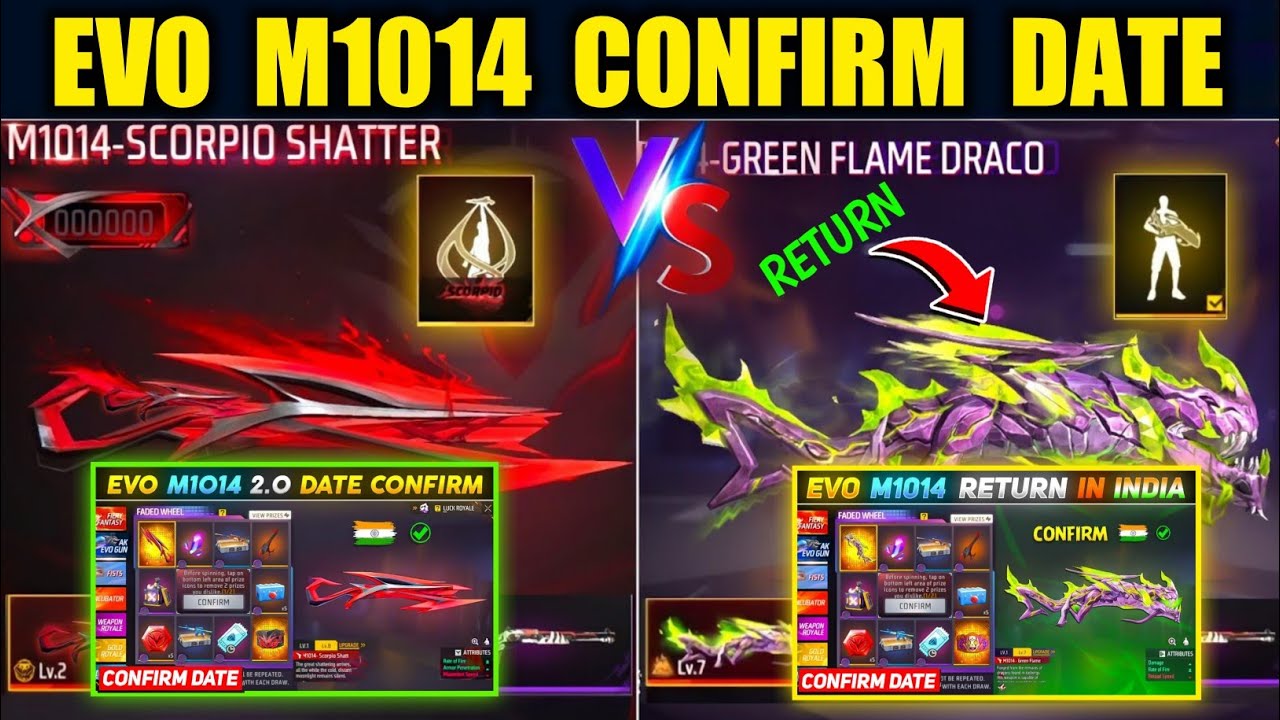 Old Evo M1014 And New Evo M1014 Event Confirm Date | Old M1014 Return ...