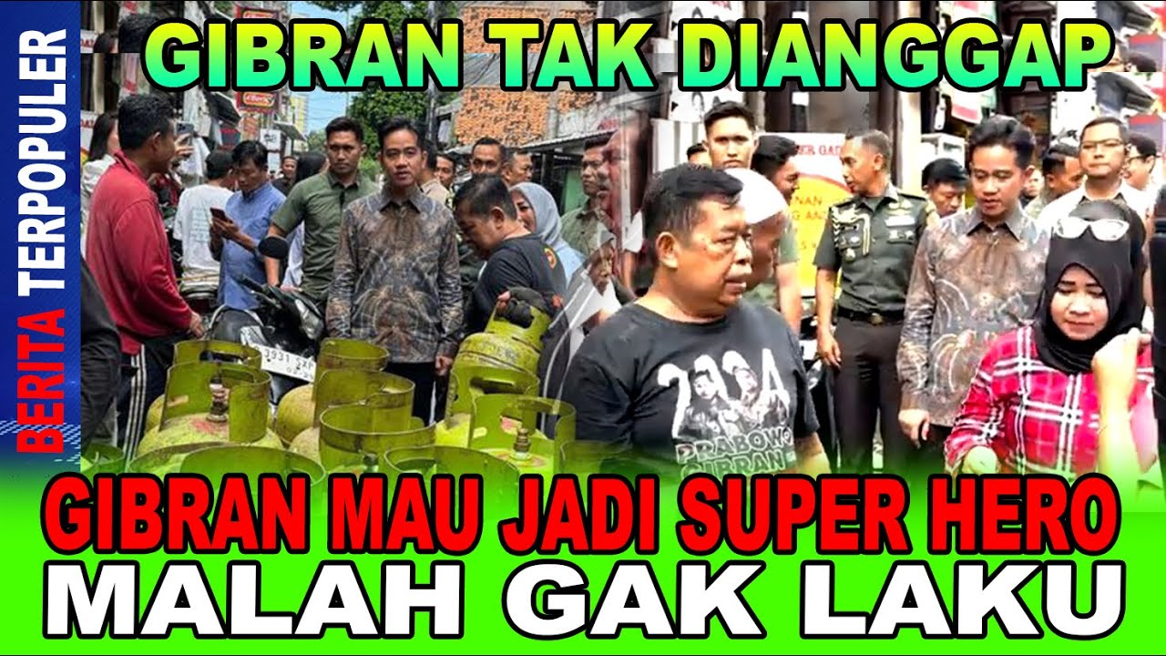 GIBRAN TAK DIANGGAP...!! GIBRAN MAU JADI SUPER HERO, MALAH GAK LAKU! - YouTube