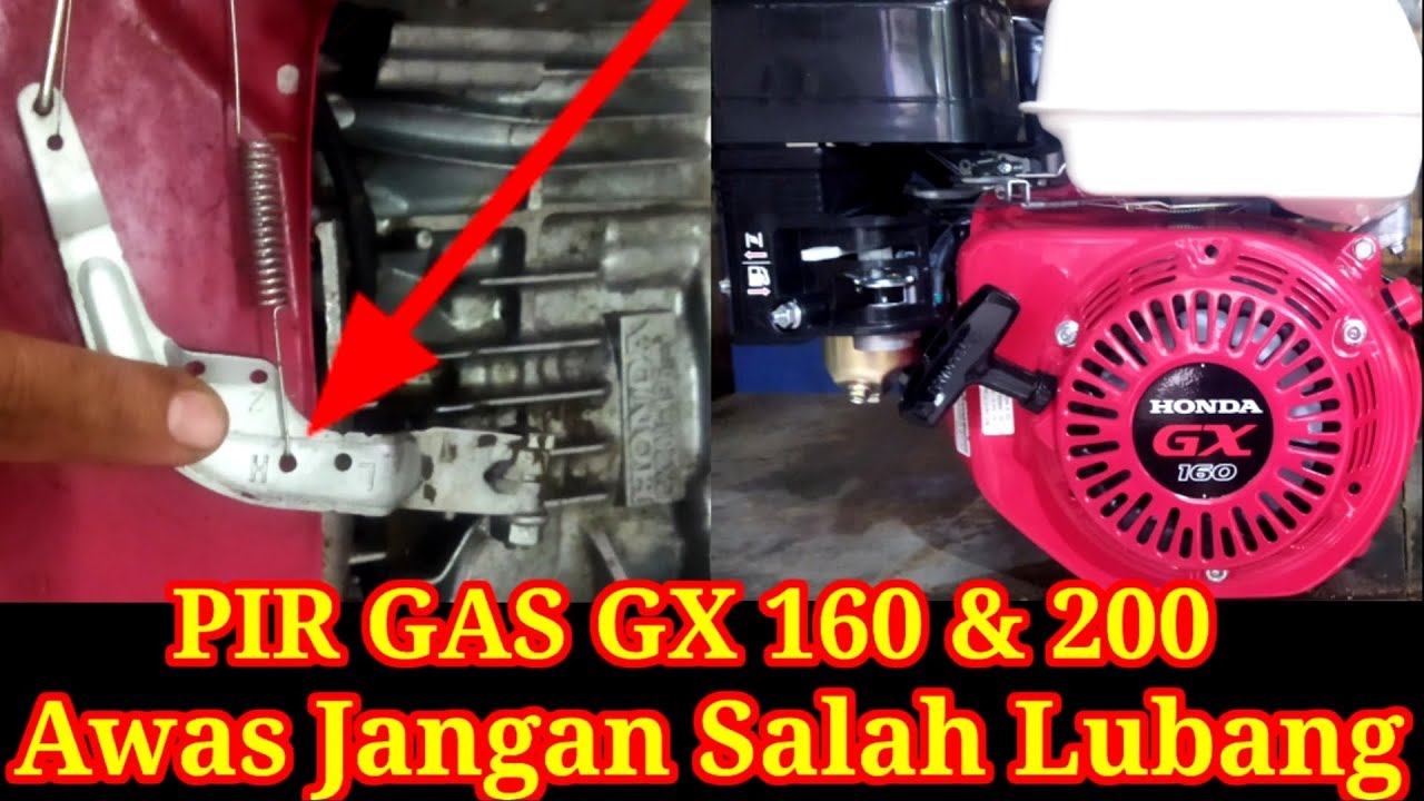 Cara Memasang Per Gas Mesin penggerak GX 160/200. - YouTube