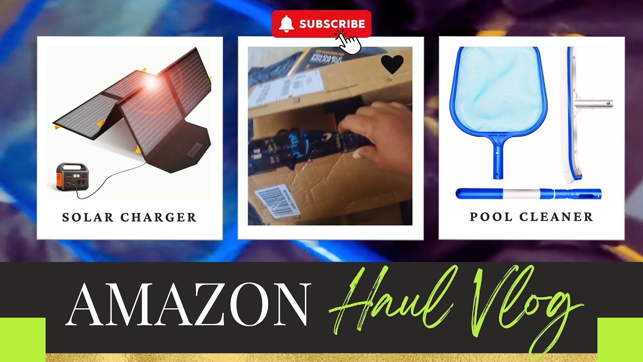 Waterproof Solar Charger + Pool Cleaner For Backyard | Shopping Haul ...