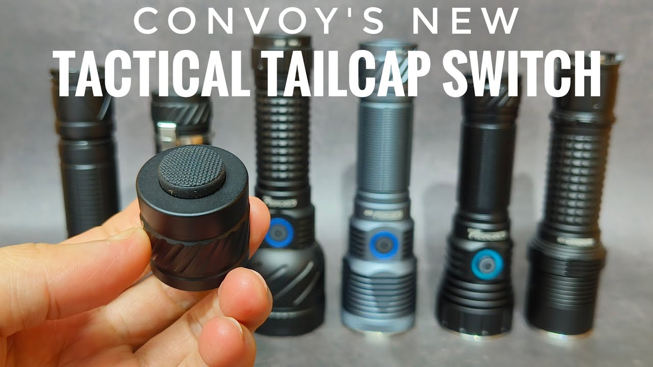 Convoy's NEW Tactical Tailcap Switch for S21D, S21F, M21E, M21F, M21H - YouTube