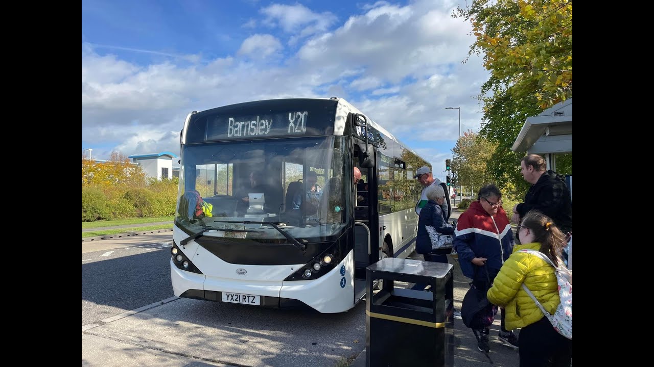 X20 Globe Bus - Doncaster Frenchgate to Manvers (Full Ride) - YouTube
