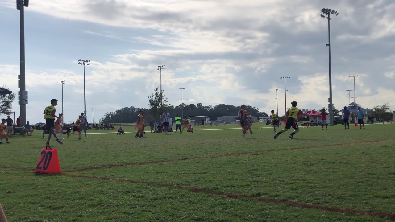 Landyn Craft hits Holden Sam in the endzone to give Terrapins 20-12 ...