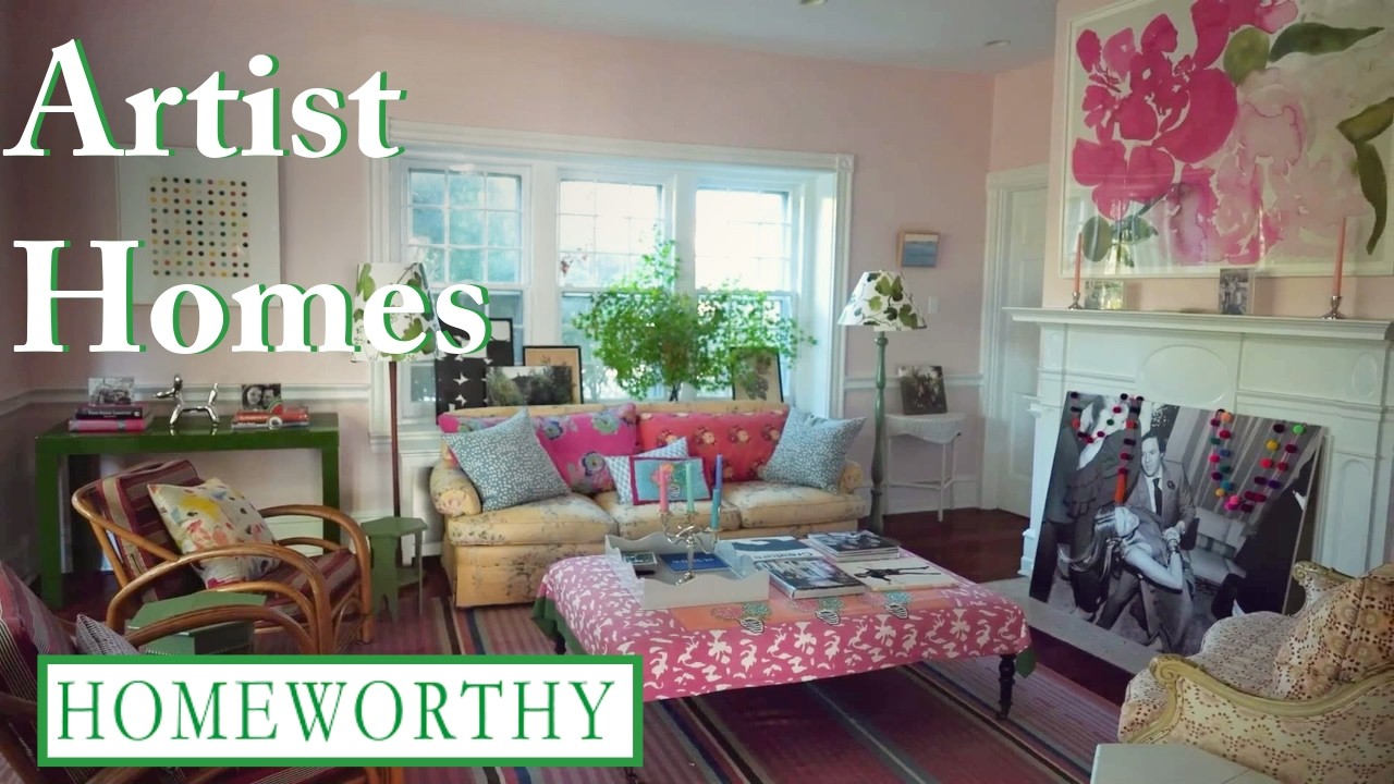 Artist Homes | Watercolors, Vibrant Hues, and Whimsical Spaces - YouTube
