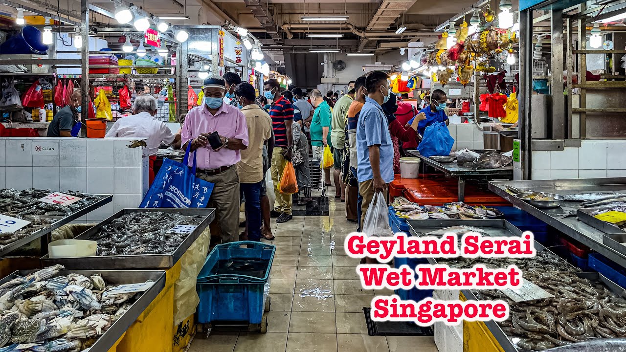 The biggest wet market in Singapore, Geylang Serai Market tour - YouTube