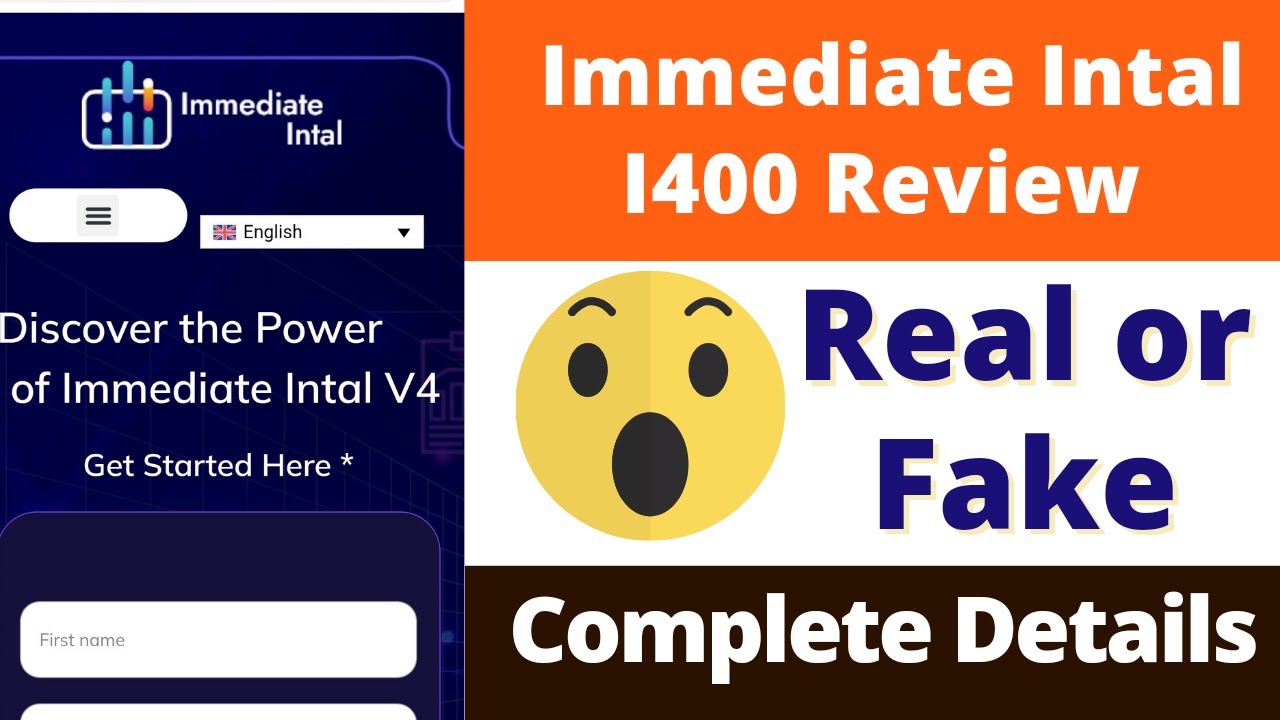 Immediate Intal I400 Real or Fake | Immediate Intal I400 Review | Scam ...