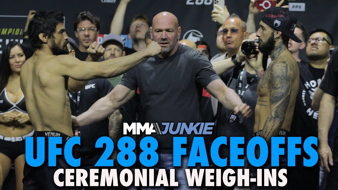 UFC 288 Full Ceremonial Weigh-In Faceoffs From Newark - YouTube