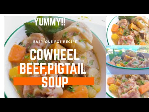 Cowheel, Beef & Pigtail Soup.How to make D BEST!!! TRINI/TRINBAGO🇹🇹🇹🇹 ...