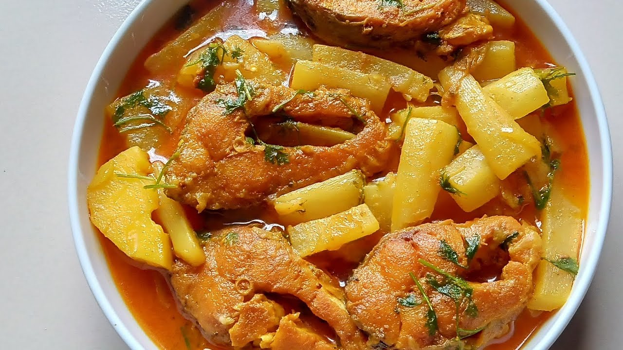 রুই মাছ দিয়ে মুলা রান্না রেসিপি |Mula Diye Rui Mach Ranna | Fish with ...