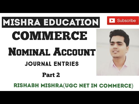 Nominal Account [Part 2]: Journal entries for Expenses & Income[Salary ...
