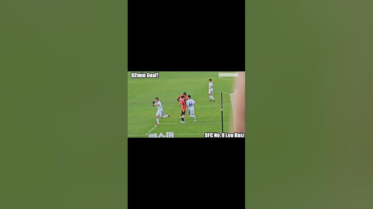 24 K리그2 7R 부천FC vs 성남FC 82min Leonardo Acevedo Ruiz Header Score! #football #soccer #축구 - YouTube