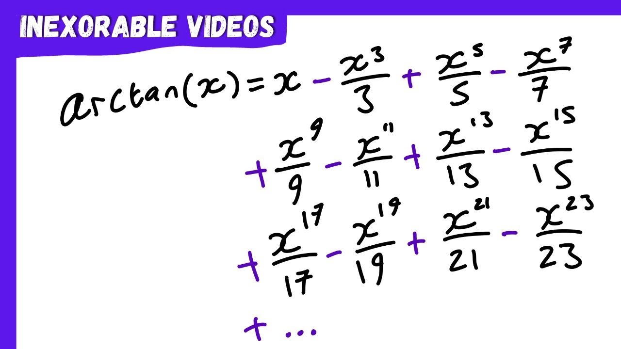 Arctan x Maclaurin Series Derivation YouTube Arctan x Maclaurin Series Derivation YouTube