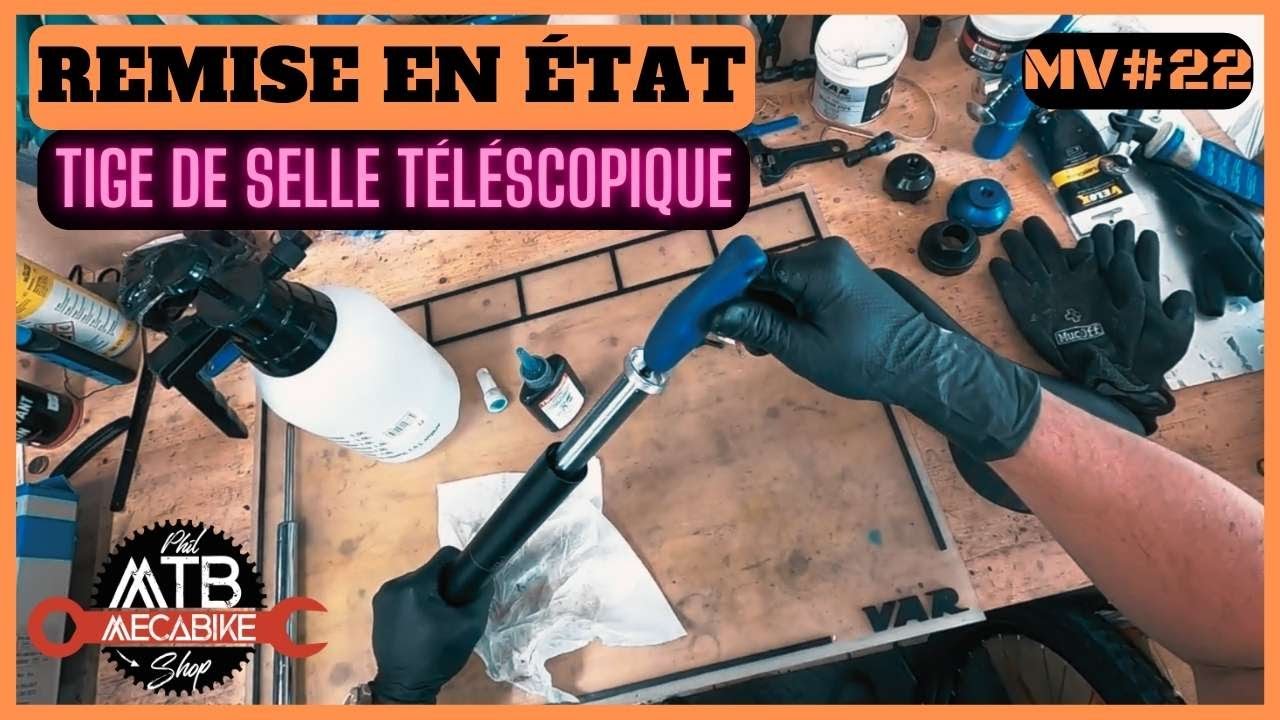 REMPLACEMENT CARTOUCHE tige de selle télescopique KS ETEN / MecaVlog#22 ...