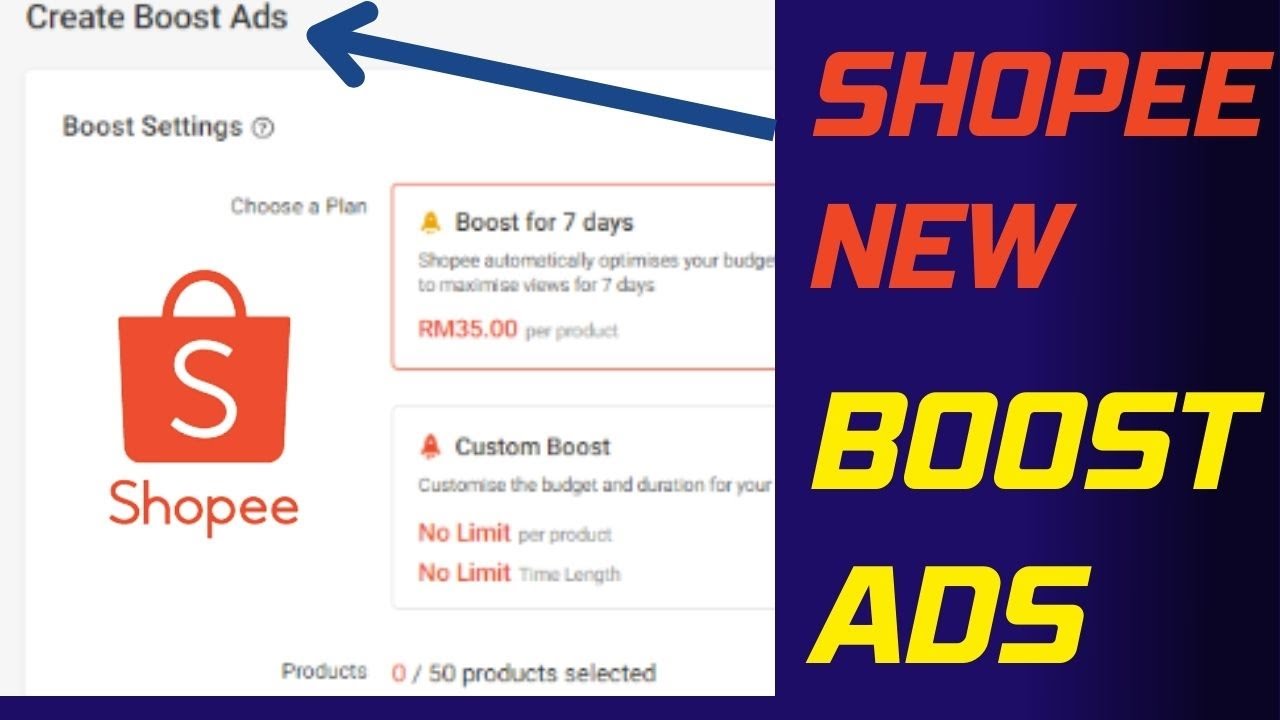 SHOPEE KINI PERKENALKAN BOOST ADS - YouTube