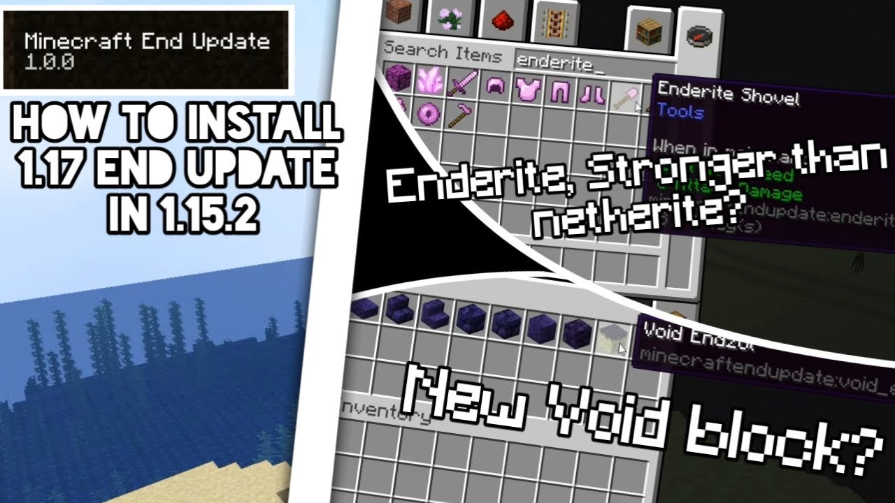 How to install 1.17 End Update in 1.15.2 | Minecraft 1.15.2 tutorial ...