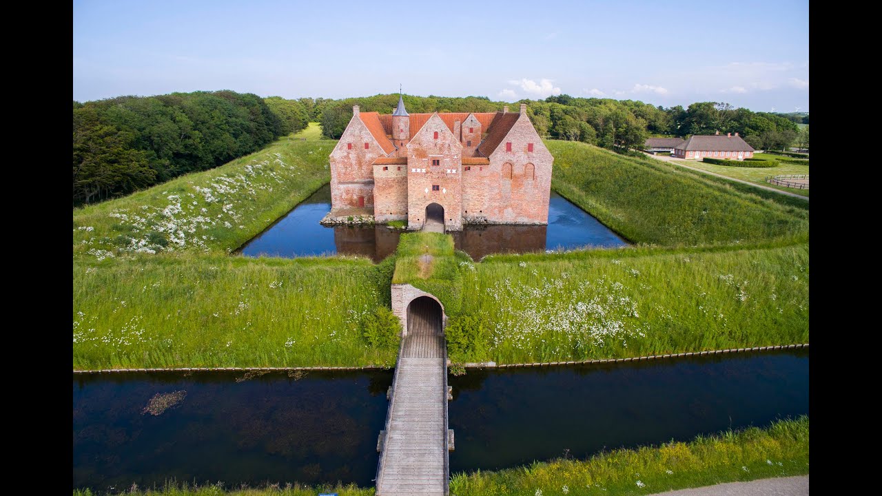 Spøttrup Borg Danmark with DJI Inspire 1 کوردی - YouTube