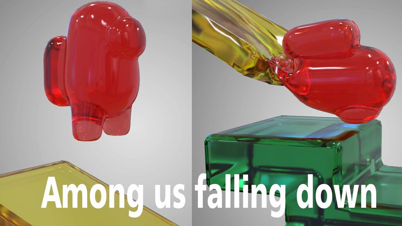 Among us adventures animation| among us falling down | among us 3d ...