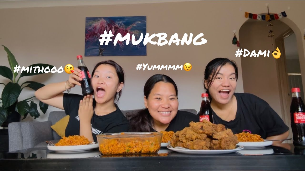 Mithoo mukbang with mithoo guff😁 #mukbang #sisters #vlog #5 - YouTube