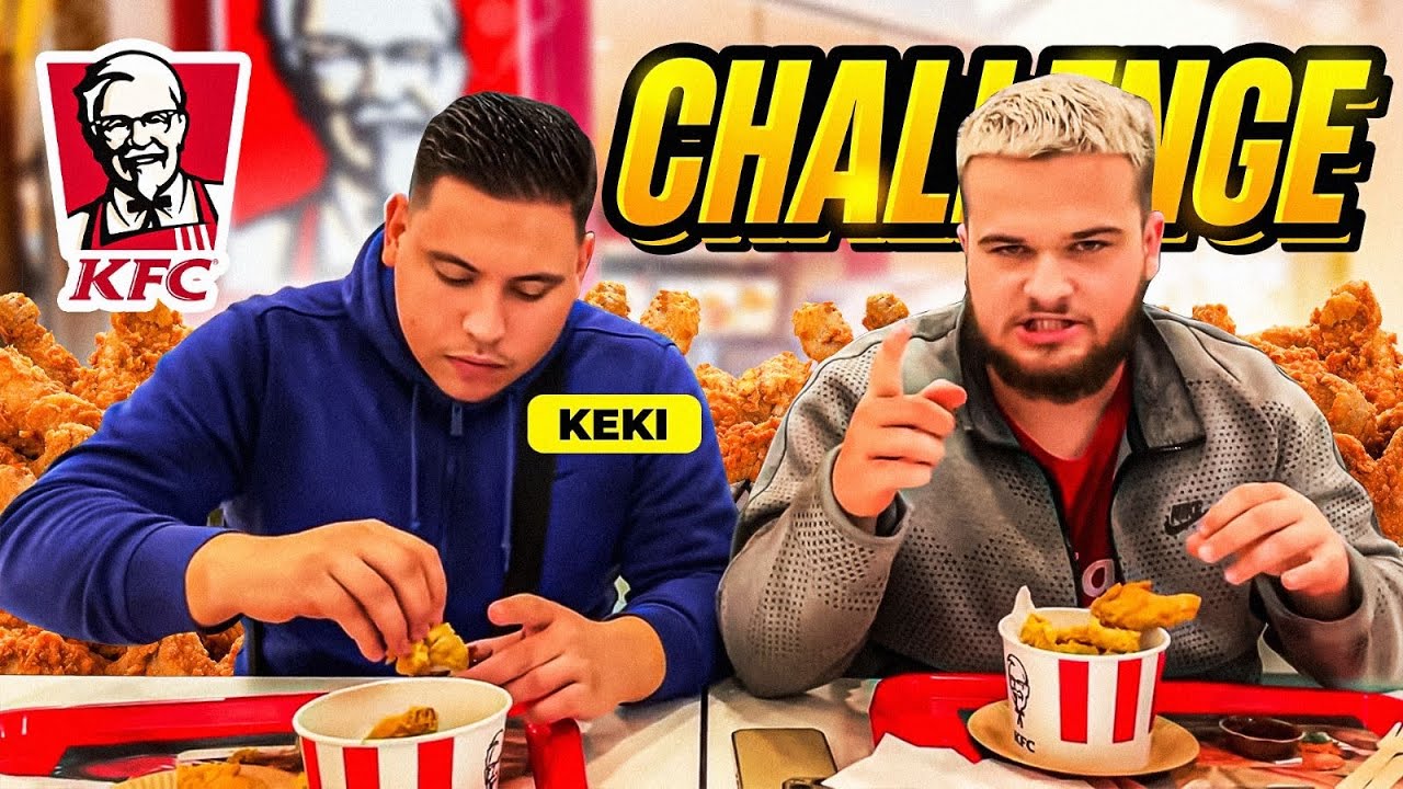KFC CHALLENGE VS KEKI - YouTube