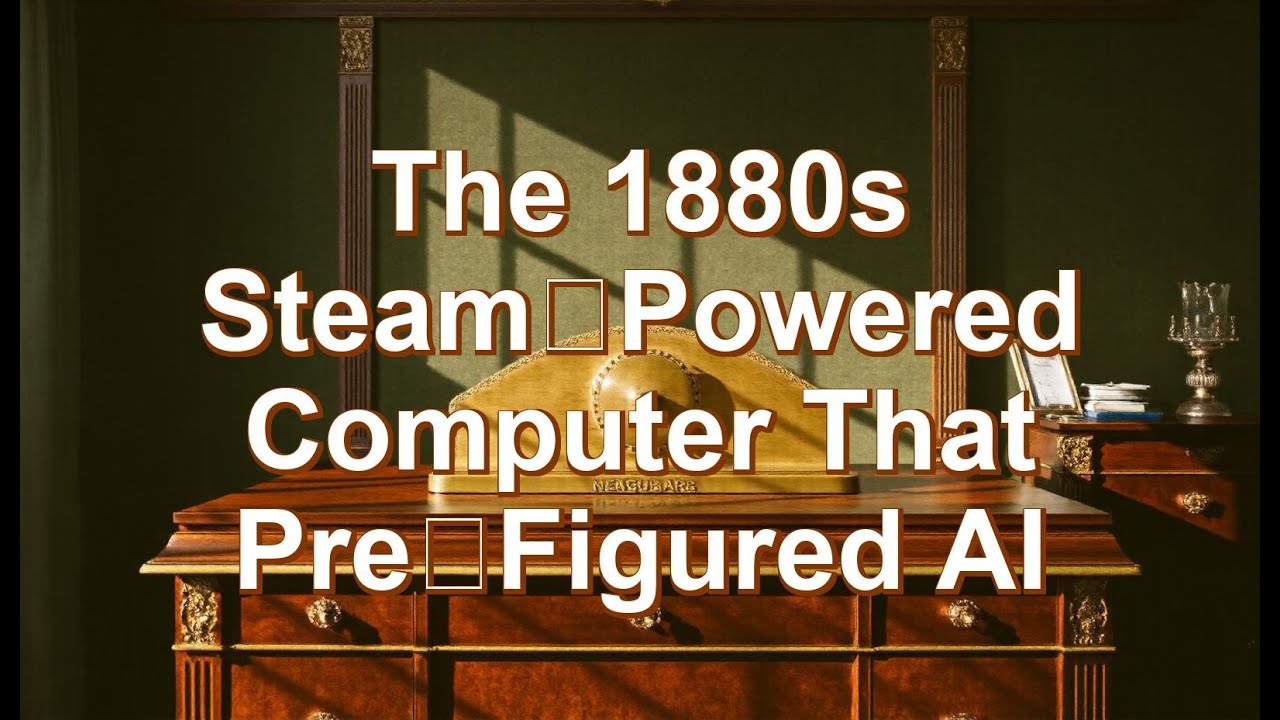 The 1880s Steam‑Powered Computer That Pre‑Figured AI - YouTube