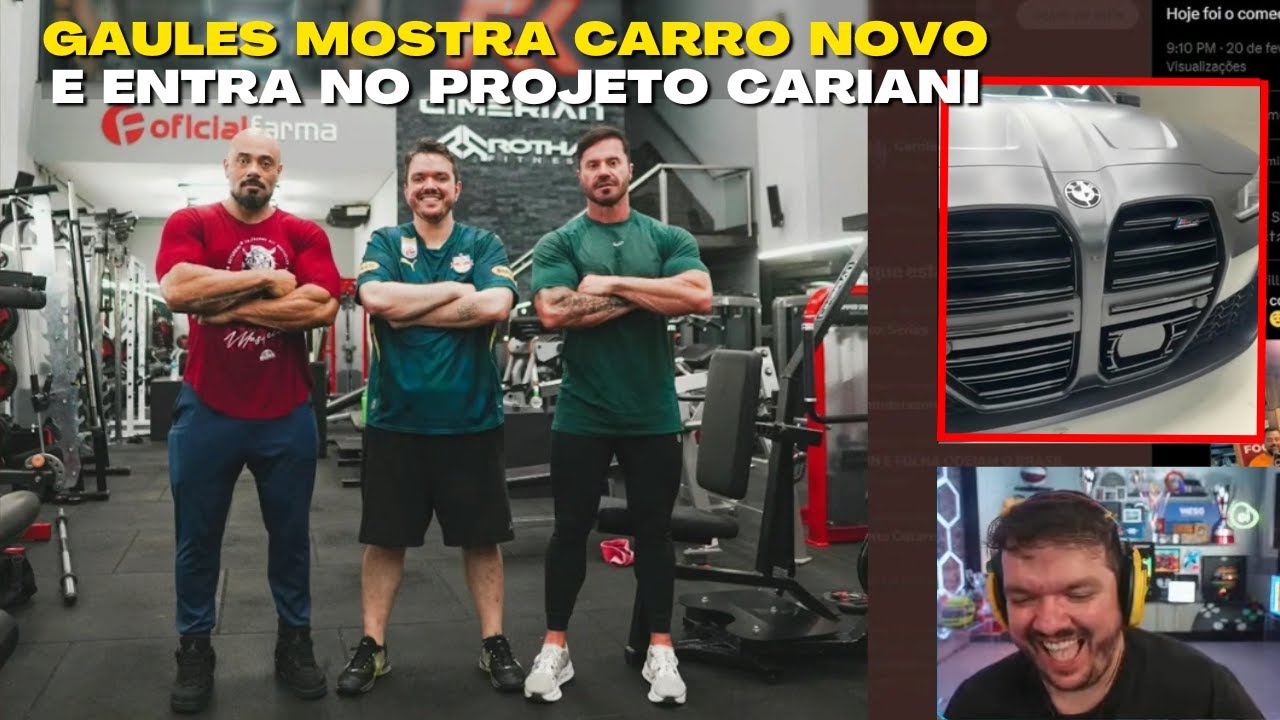 Gaules mostra CARRO NOVO e fala sobre PROJETO CARIANI - YouTube