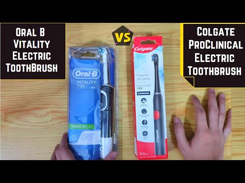 Oral B Vitality 100 VS Colgate ProClinical Electric Toothbrush ...