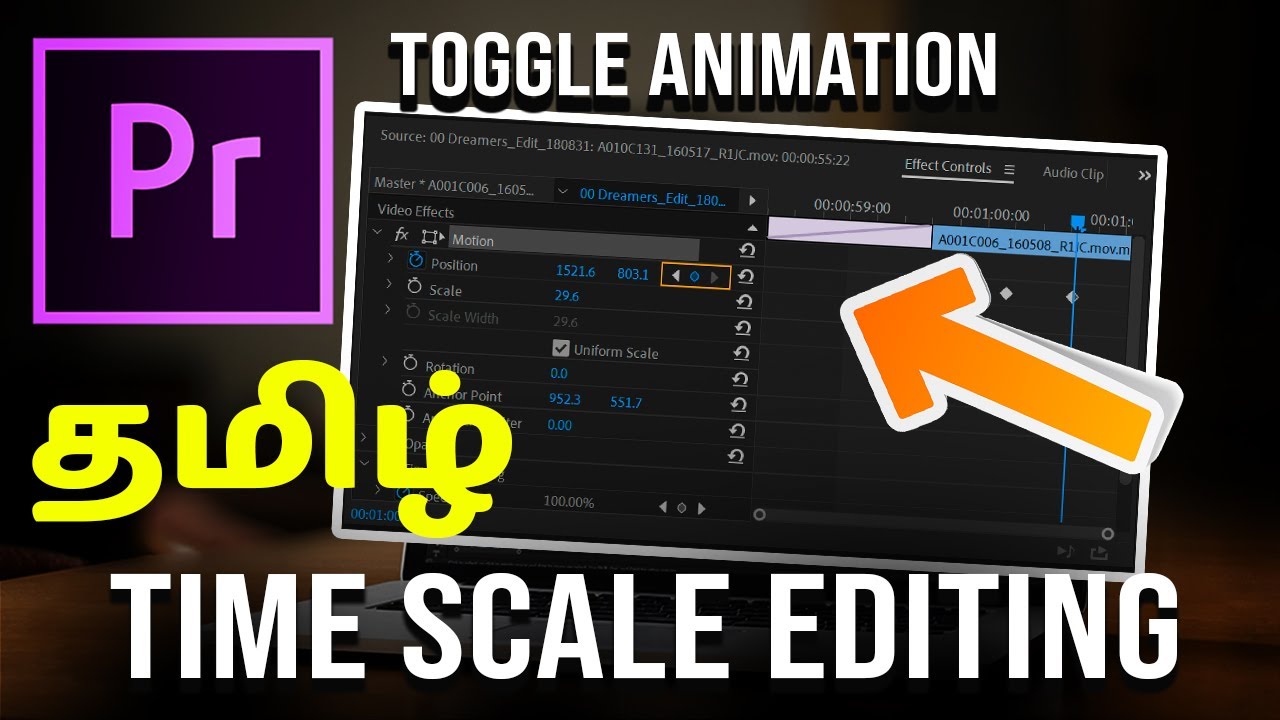 Premiere Pro timescale toggle animation tutorial in Tamil - YouTube
