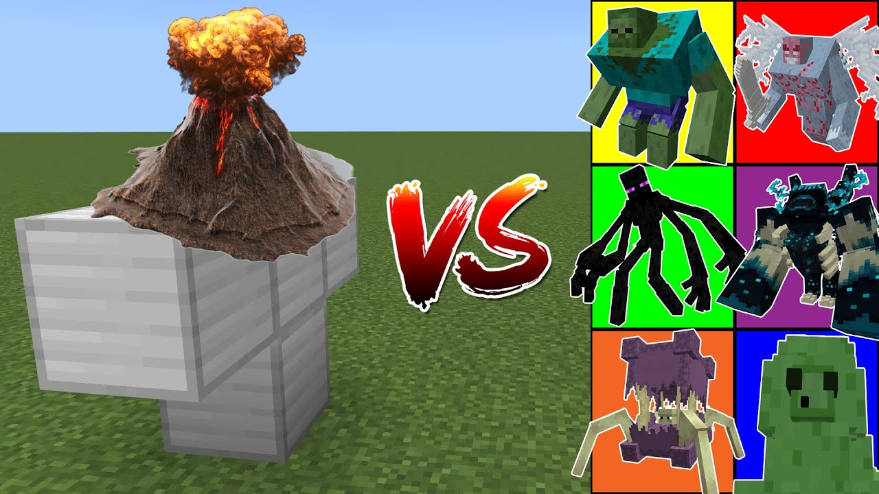 The Volcano Golem vs Mutant Creatures - YouTube
