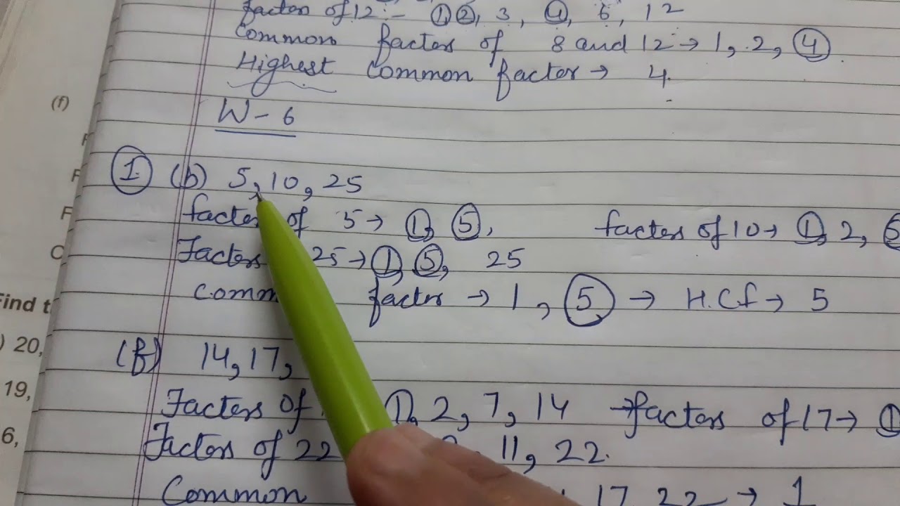 Factors and multiple - YouTube