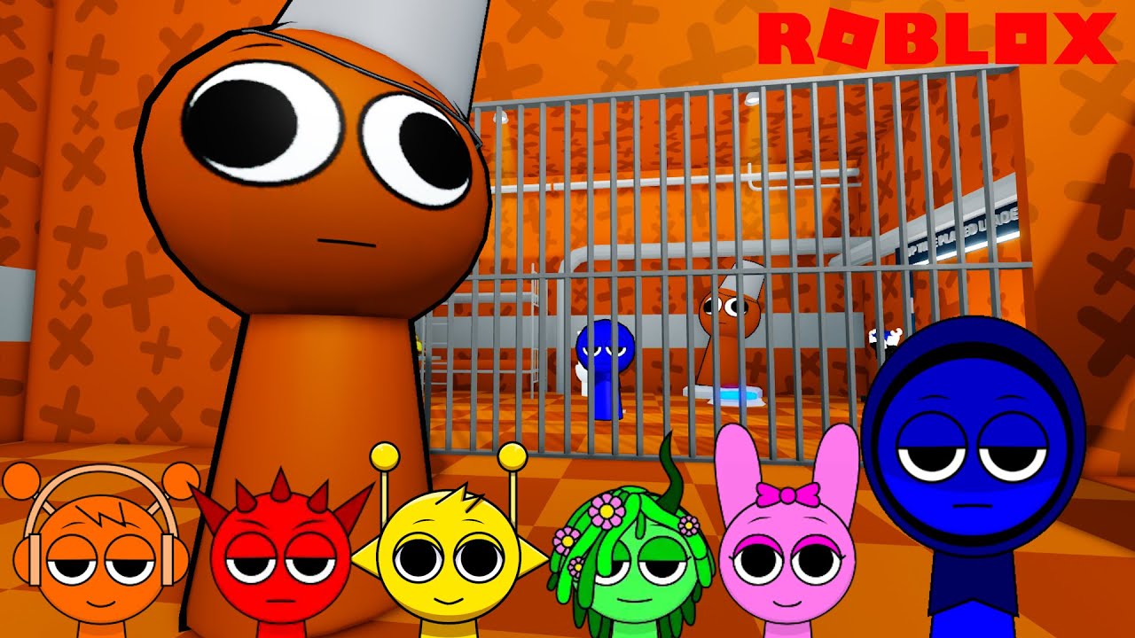 Sprunki Jevin Plays Sprunki Brud Prison Run Obby in | ROBLOX ...