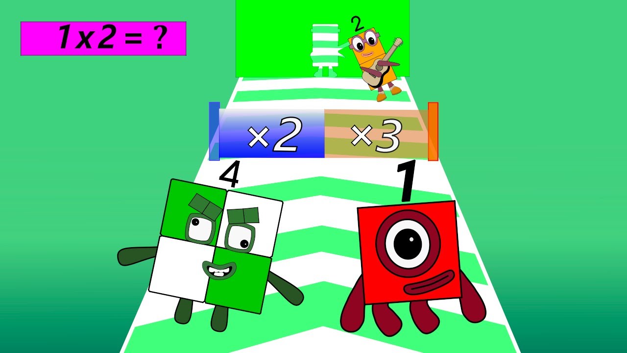 Numberblocks Multiplication Challenge | What Is 1 × 2? Math Game for ...