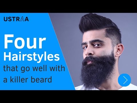 4 Hairstyles That Go Well With A Killer Beard - YouTube