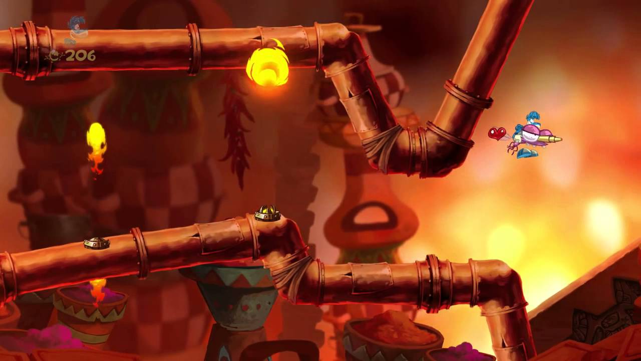 Rayman Origins: Level 21 - Aim For The Eel - YouTube