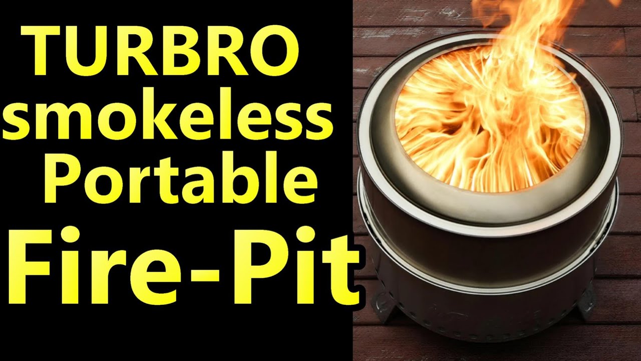 TURBRO Stainless Steel Smokeless Outdoor Firepit - YouTube