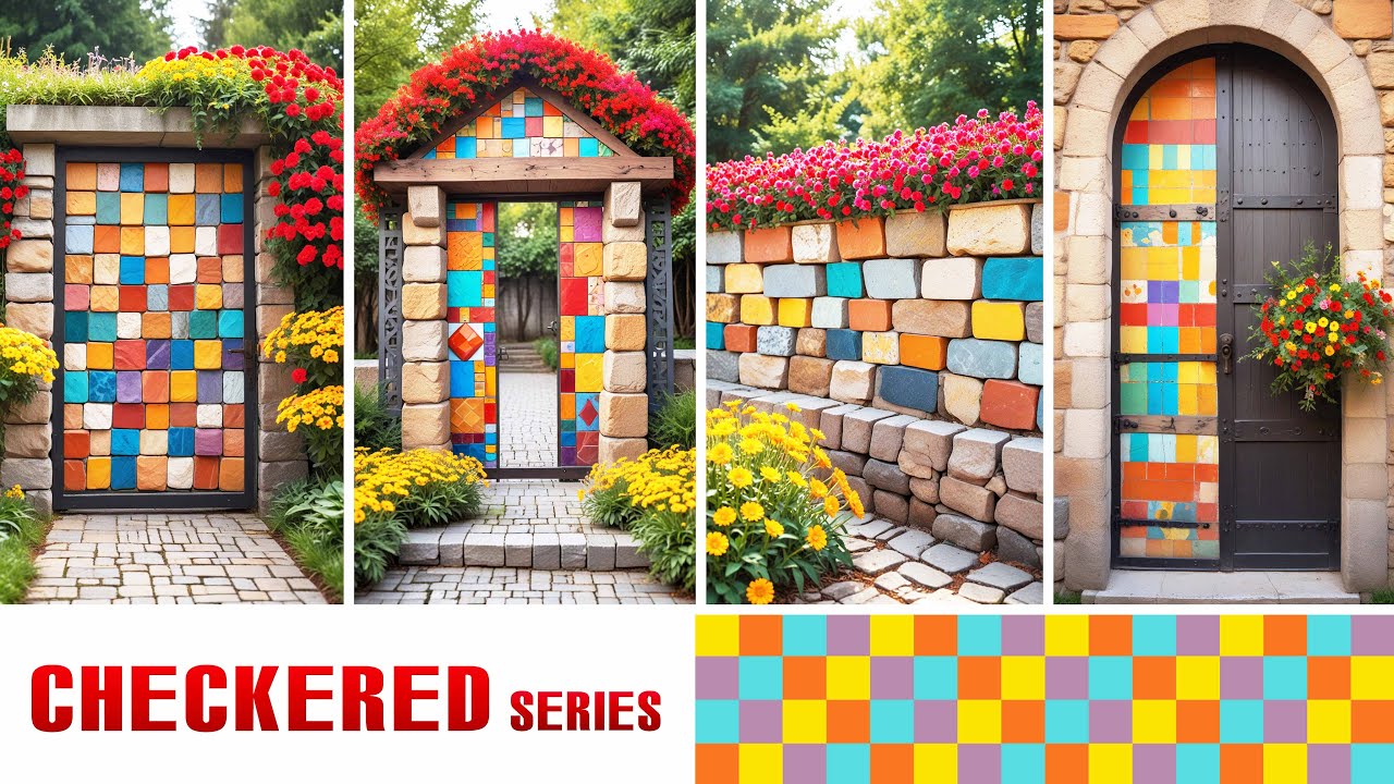40 GATE IDEAS decorated with colorful stones #onemilliongates - YouTube