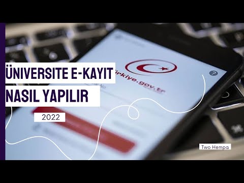 Üniversite E- kayıt nasıl yapılır 2022 | E- Devlet