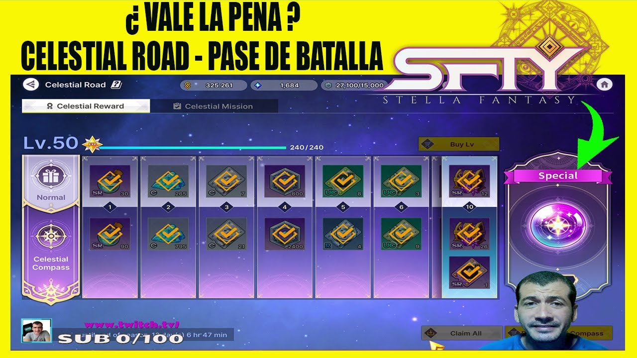 ¿ Vale la pena comprar el pase ? ( Camino Celestial ) STELLA FANTASY ...