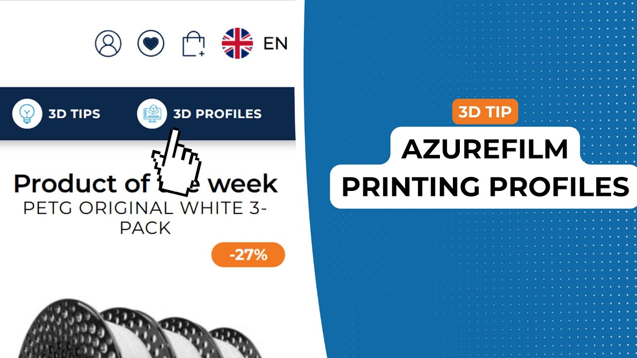 Official AzureFilm 3D printing profiles - YouTube