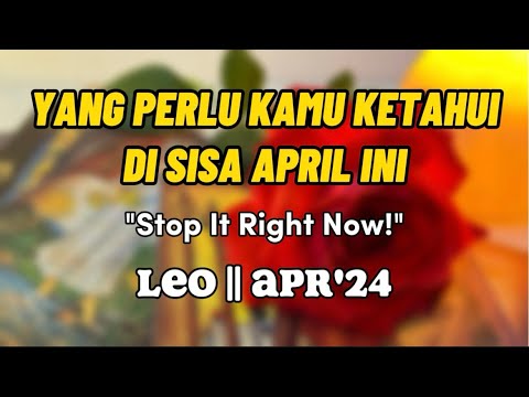Stop It Right Now || LEO || APR'24 - YouTube