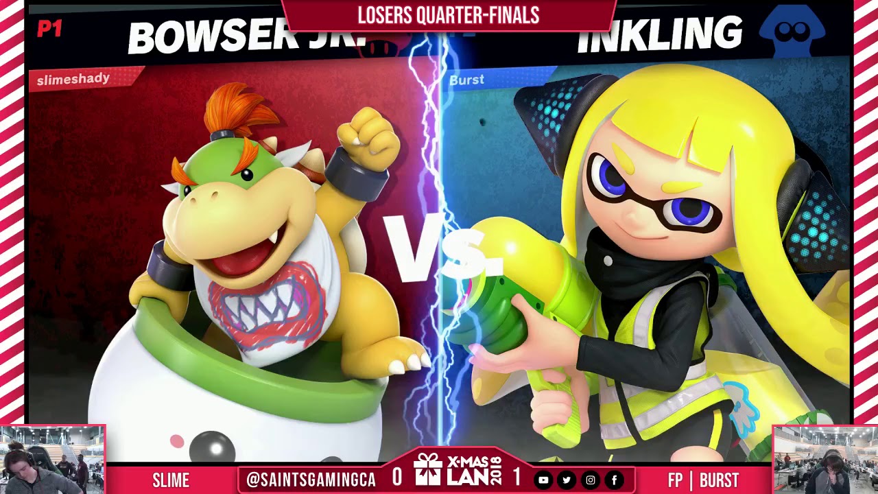 XMAS LAN - FP.Burst (Inkling) vs. Slime (Bowser Jr.) - Losers ...
