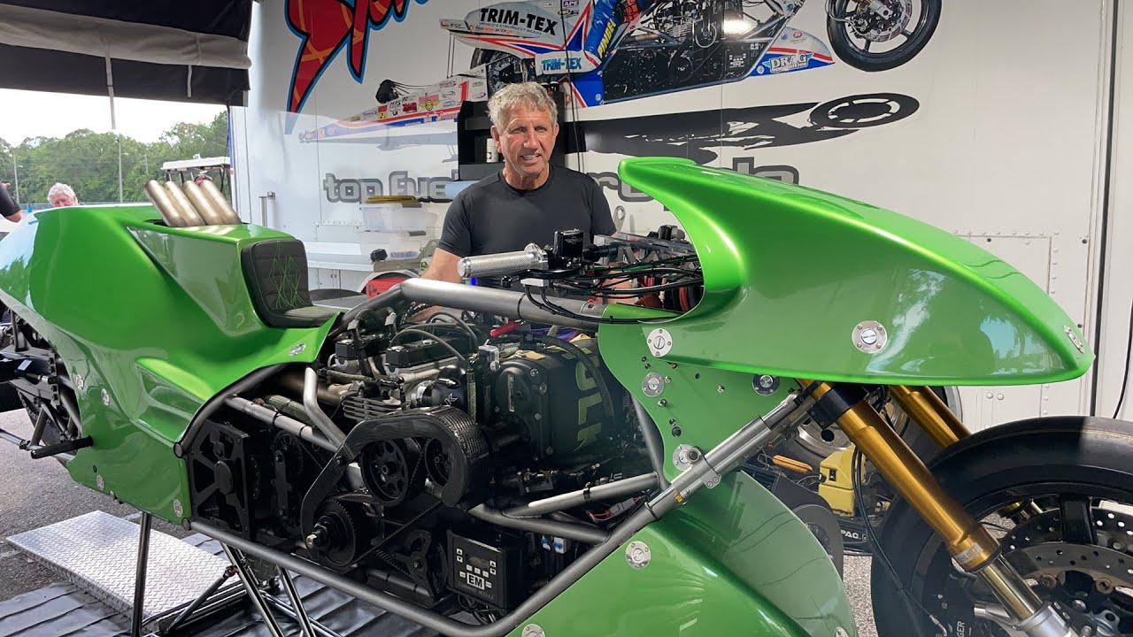 Behind the Scenes at Top Secret Top Fuel Motorcycle Test Session - YouTube