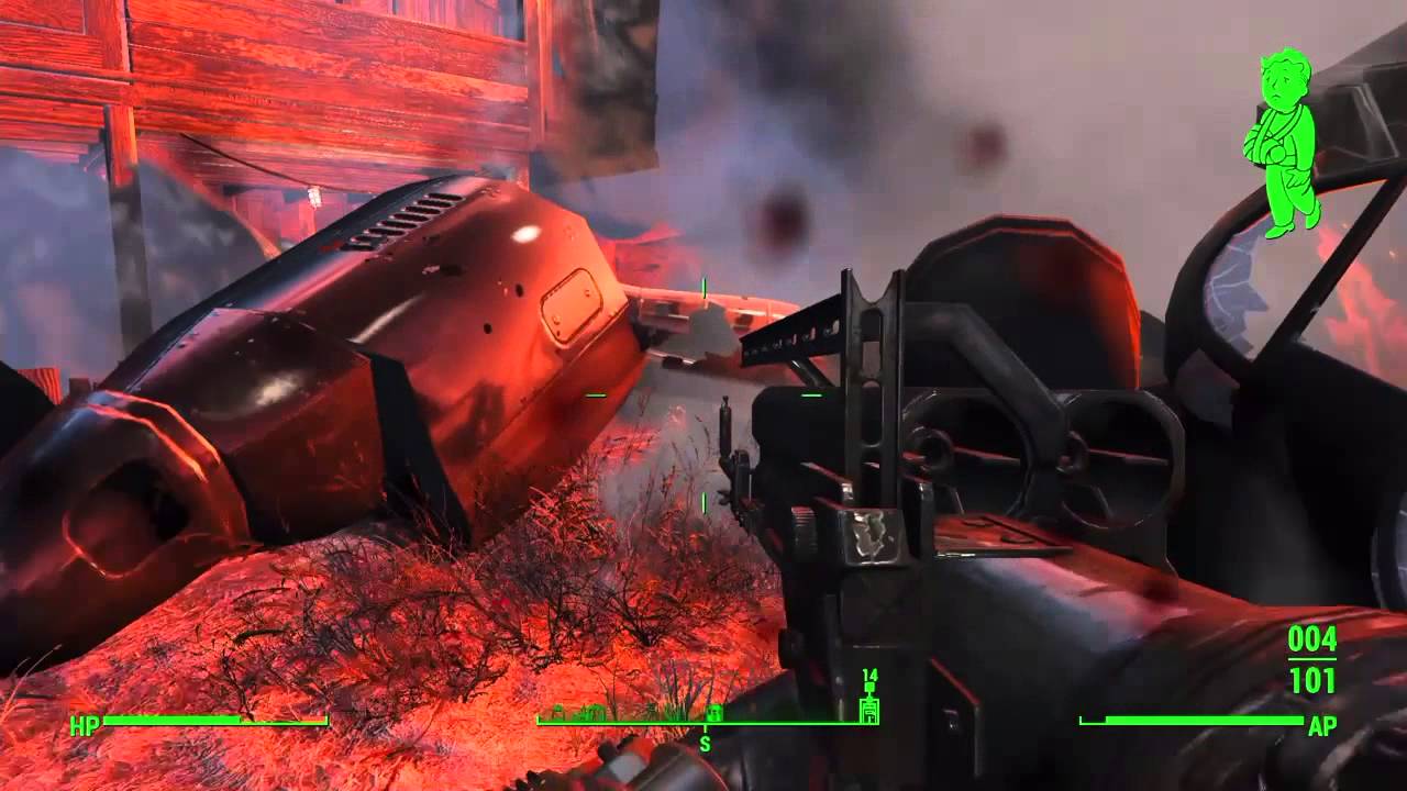 Fallout 4 Vertibird Crash Survivor at Bunker Hill - YouTube