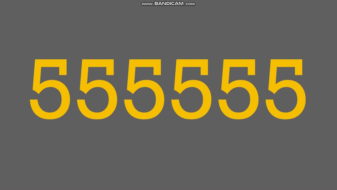 Final Numbers 0 to 900 000 - YouTube