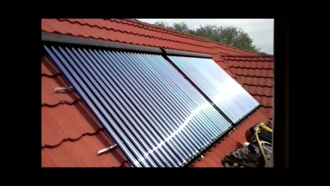 Installing Solar Thermal Panels - YouTube