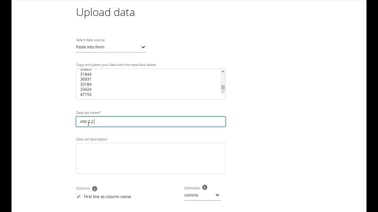 StatCrunch How to copy Data - YouTube