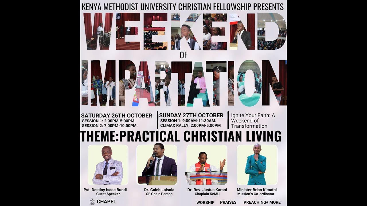 WEEKEND OF IMPARTATION SESSION 1||practical Christian Living||, |26th ...
