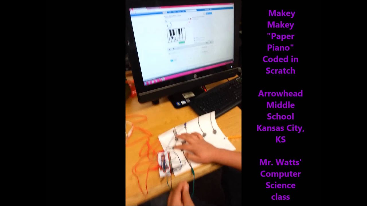 Makey Makey Scratch Piano - YouTube