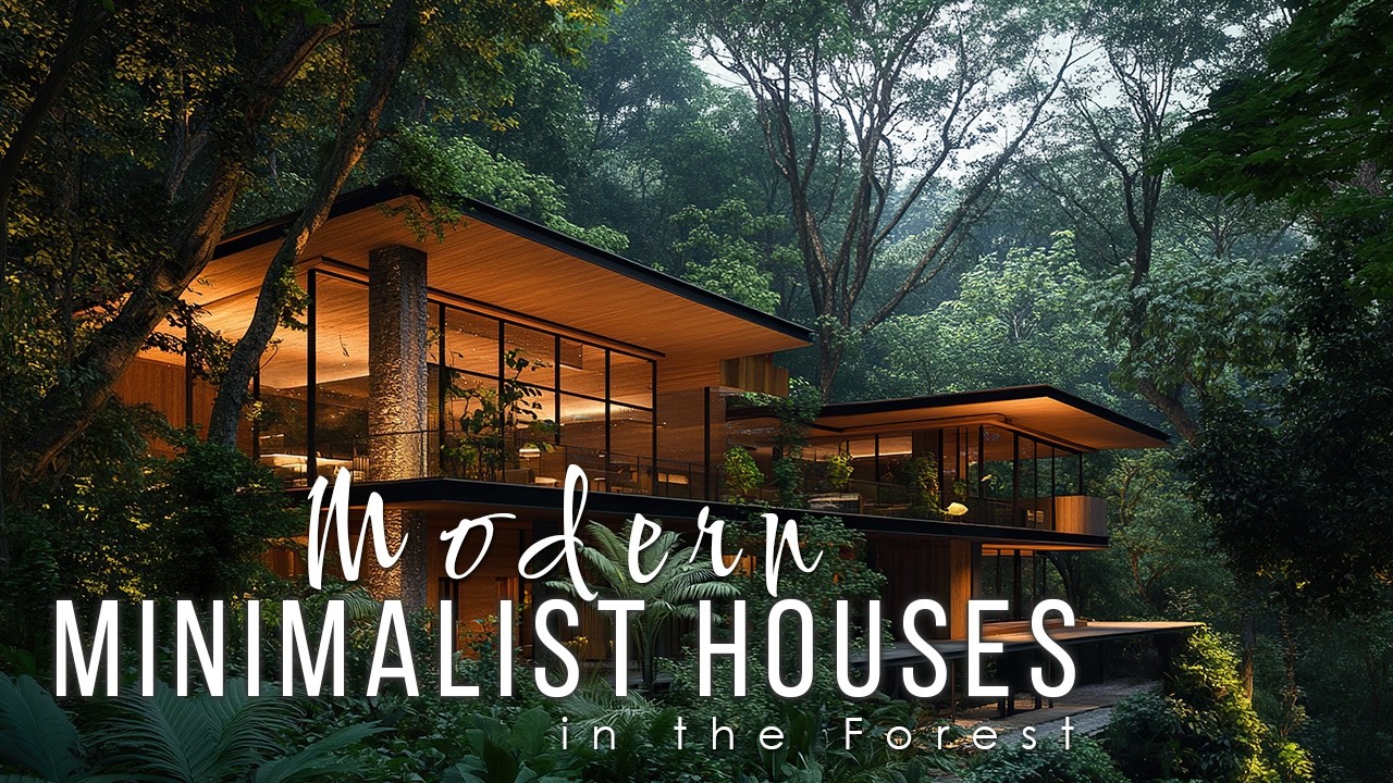 Modern Minimalist Houses in the Forest: A Harmonious Blend of Nature ...