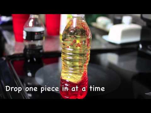 Bubbling Lava Bottle Science Experiment - YouTube