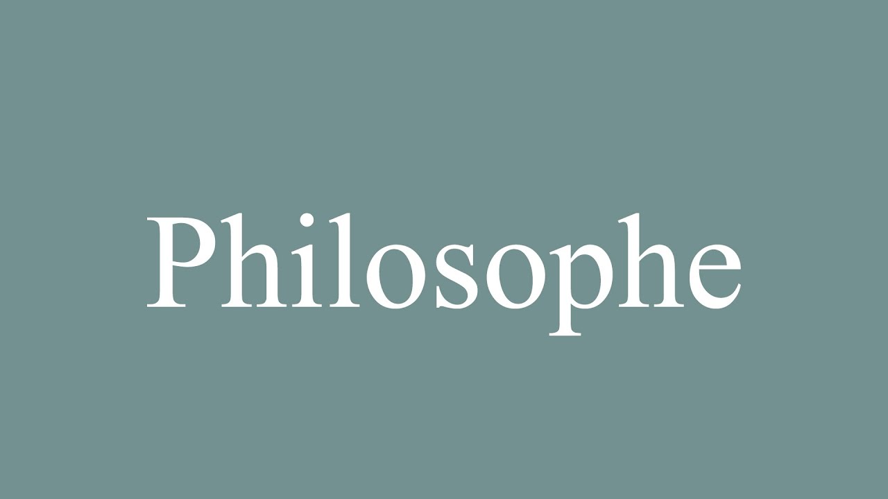 How to Pronounce ''Philosophe'' (Philosopher) Correctly in French - YouTube